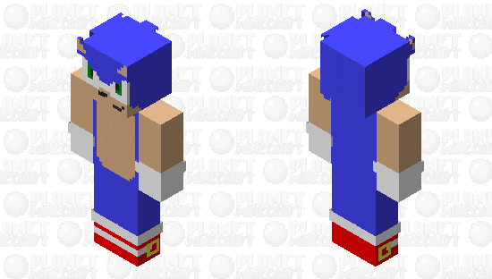 Sonic The Hedgehog (Hd Skin) Minecraft Skin