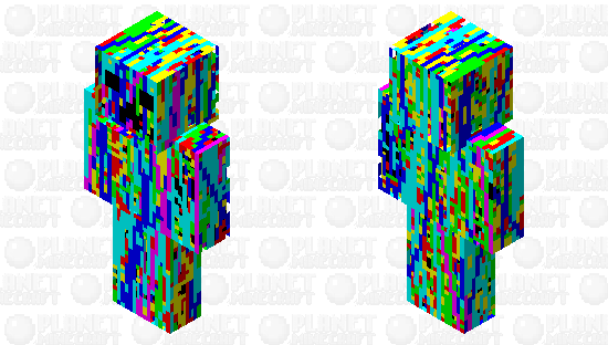 creeper 100 couleur Minecraft Skin