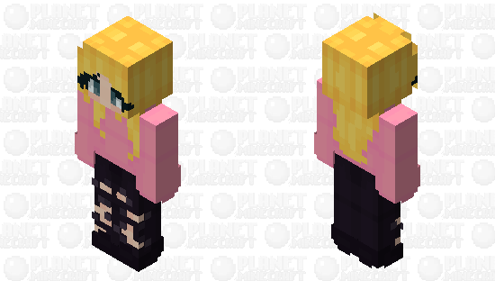 my skin except with anime eyes Minecraft Skin