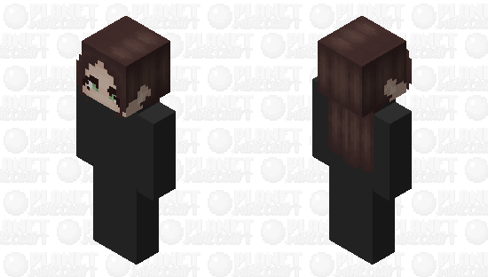 Female Brown Bangs 3 Hair Base [HD] Minecraft Skin