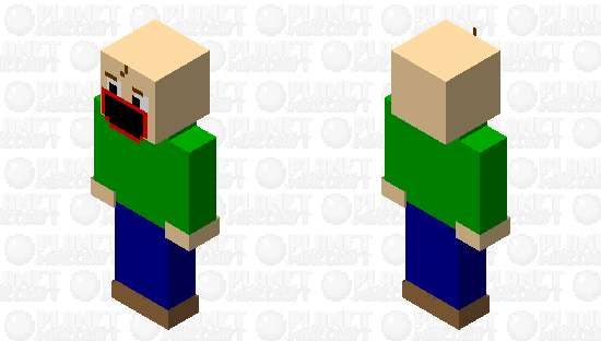 Baldi talking Minecraft Skin