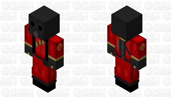Team Fortress 2 Pyro (for Bedrock) Minecraft Skin