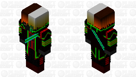 Green Cyber Minecraft Skin