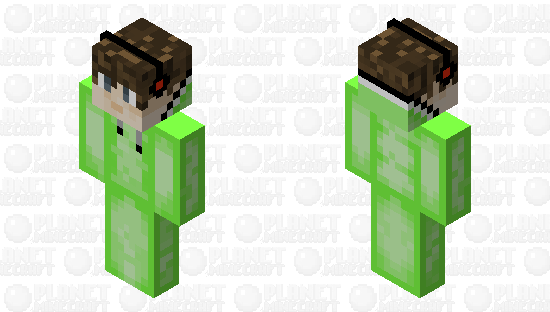 Green hoodie dude Minecraft Skin
