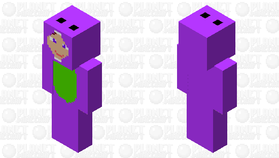 Young girl in barney pajamas Minecraft Skin