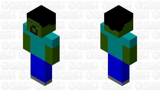 steve version zombie Minecraft Skin