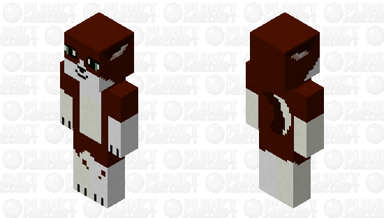 wolf HD (red) Minecraft Skin