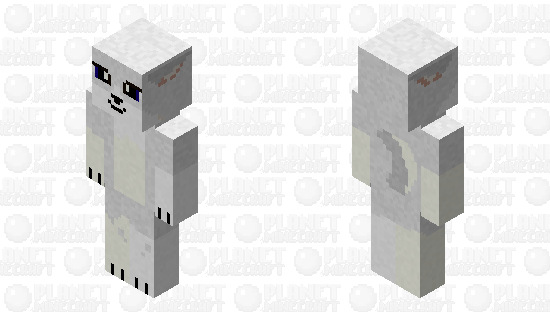 wolf HD (silver) Minecraft Skin