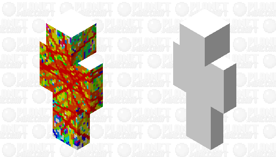 Rainbow Rage Minecraft Skin