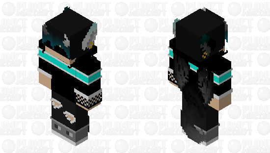 cool demon wolf Hakuri Minecraft Skin