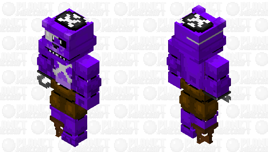 Purple spring foxy Minecraft Skin