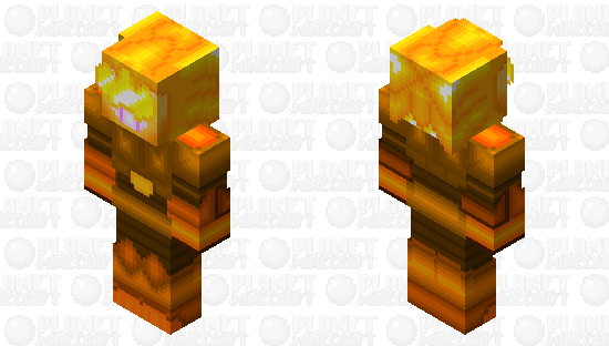 Golden Bolt Minecraft Skin