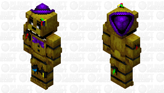 Withered fredbear Minecraft Skin