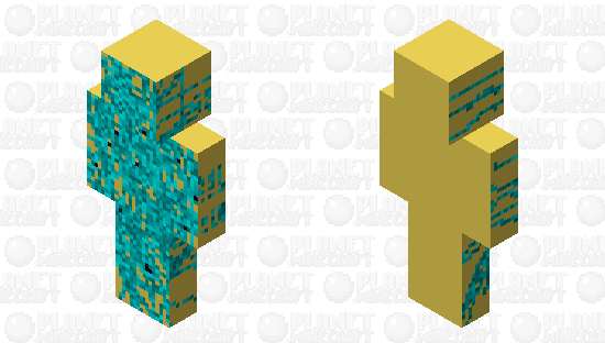 start to someone being tooken over by warped vines HD Minecraft Skin