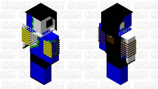 zombified blue raptor captain + blue zaptor brute Minecraft Skin