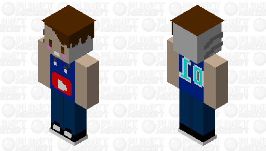 Youtuber in his Merch Minecraft Skin
