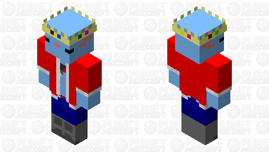 The Great Alexander Axolotl King Minecraft Skin