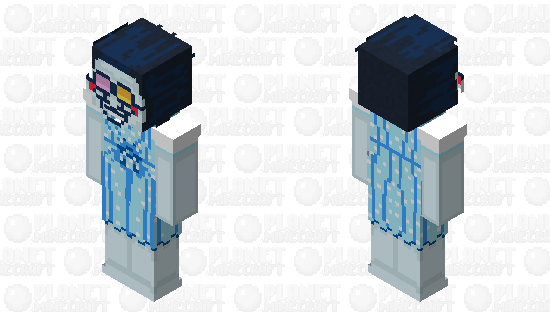 Spamton in a Dress - Deltarune Minecraft Skin