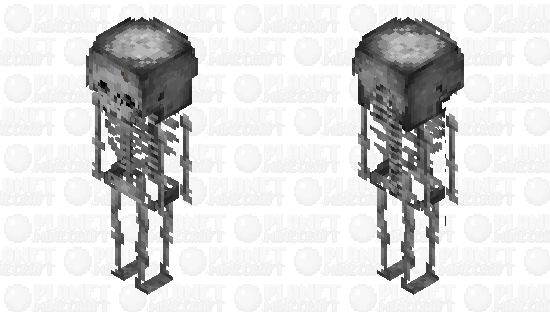 Spooky scary Skeleton Minecraft Skin