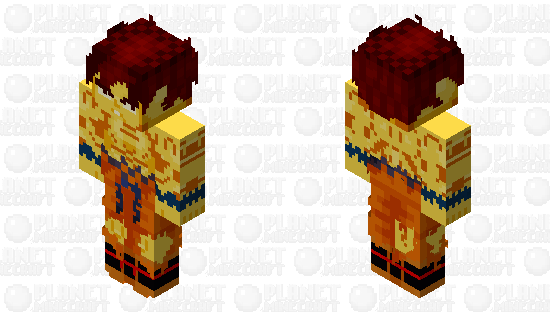 son goku (false super saiyan) Minecraft Skin