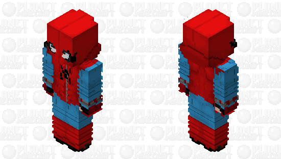 Spider Man Homecoming Homemade Suit Minecraft Skin