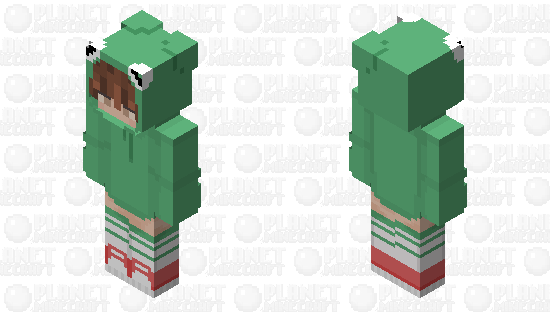 frog hoodie karl girl Minecraft Skin