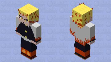 Rengoku HD Bedrock Minecraft Skins | Planet Minecraft Community