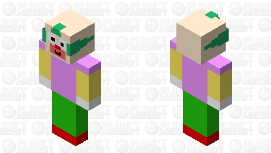 Krusty the Clown Minecraft Skin