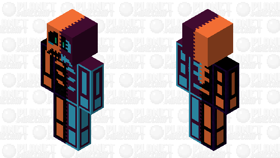 Half corrupted Skid B-Side Minecraft Skin