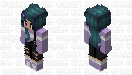 Lavender Overalls Minecraft Skin