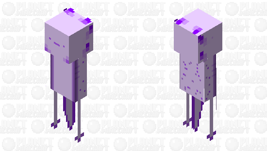 Purple axolotl Minecraft Skin
