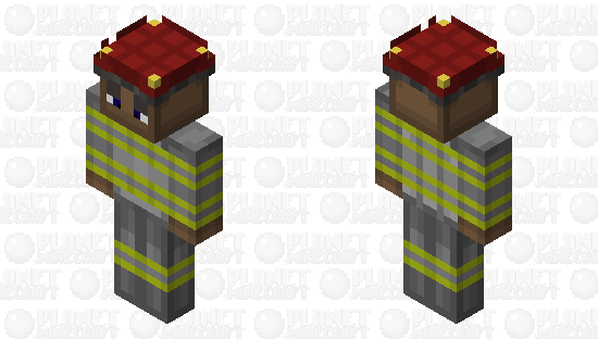 Fire Fighter Minecraft Skin