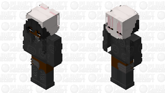 cute bunny hat girl Minecraft Skin