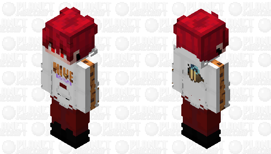 hive hoodie (white version). Minecraft Skin