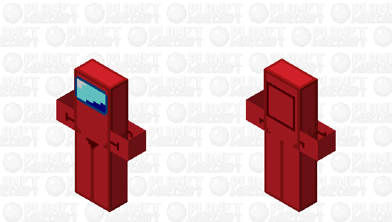 Crewmate red Minecraft Skin