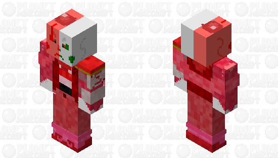 Red #FF0000 Gaster / full power Minecraft Skin