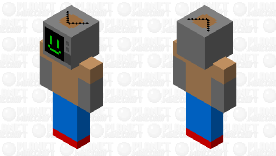 Smiling Old TV Minecraft Skin