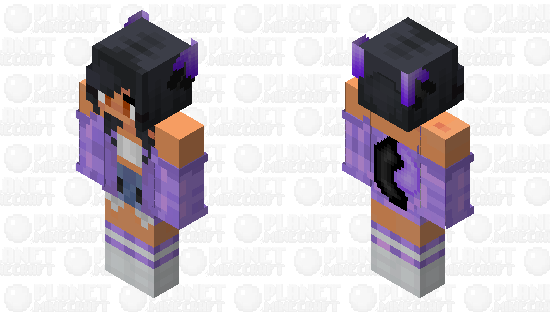 Aphmaus werewolf tail still developing Minecraft Skin