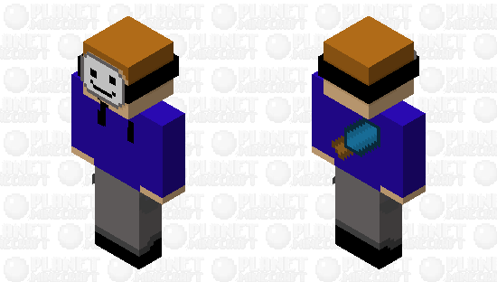dream blue hoodie Minecraft Skin