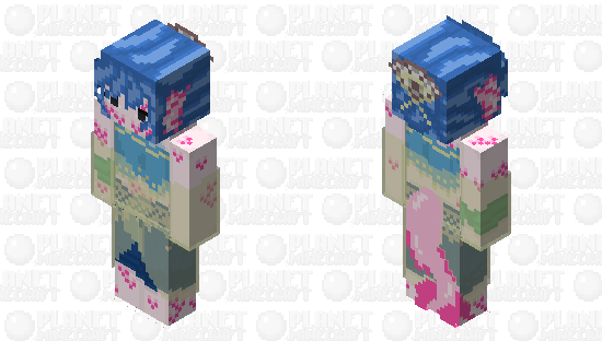 Axolotl oc Minecraft Skin