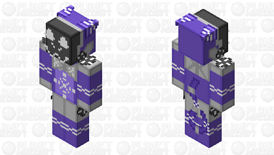 Purple Protogen Minecraft Skin
