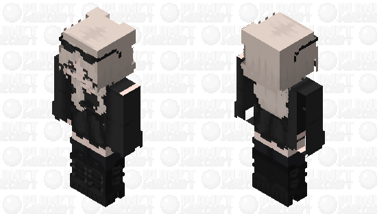 Goth girl Minecraft Skin
