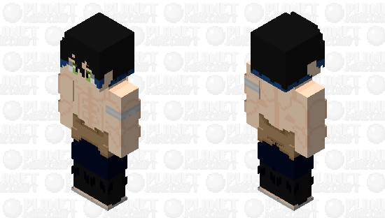 Inosuke hashibira Minecraft Skin