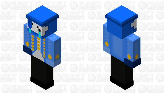 CC Blue boss HD (for bedrock) Minecraft Skin