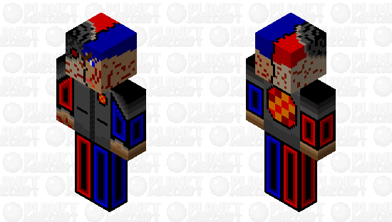 Real two face java working Minecraft Skin