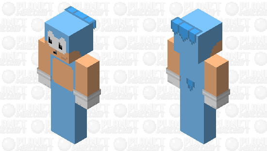 Classic Sonic Minecraft Skin