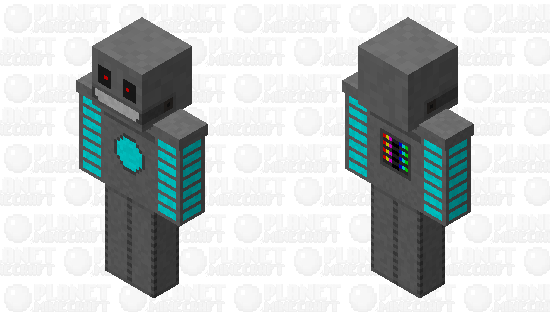 An Endo Skeleton Minecraft Skin