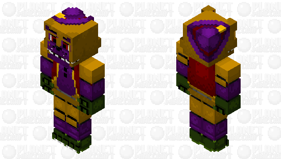 Cryon the Bear (my own fnaf OC!) (128 pixel version) Minecraft Skin