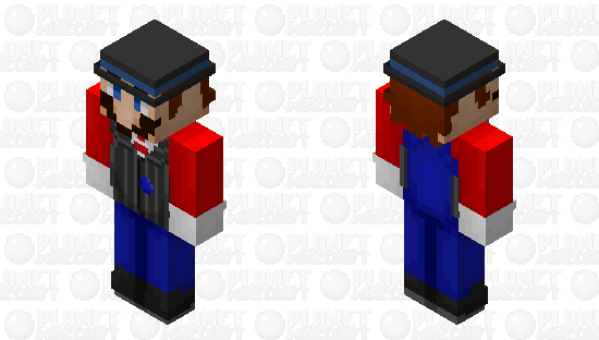 Mafi-O, or Business Mario (unfinished) Minecraft Skin