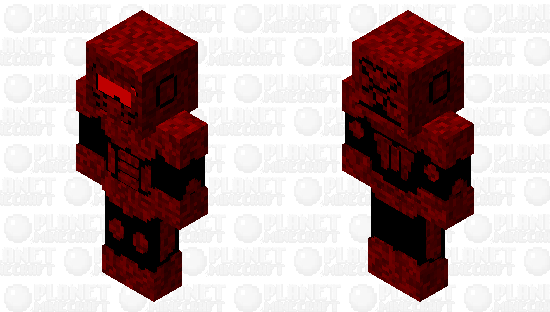 red and black armour mk.2 Minecraft Skin